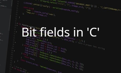 Bit Field In C